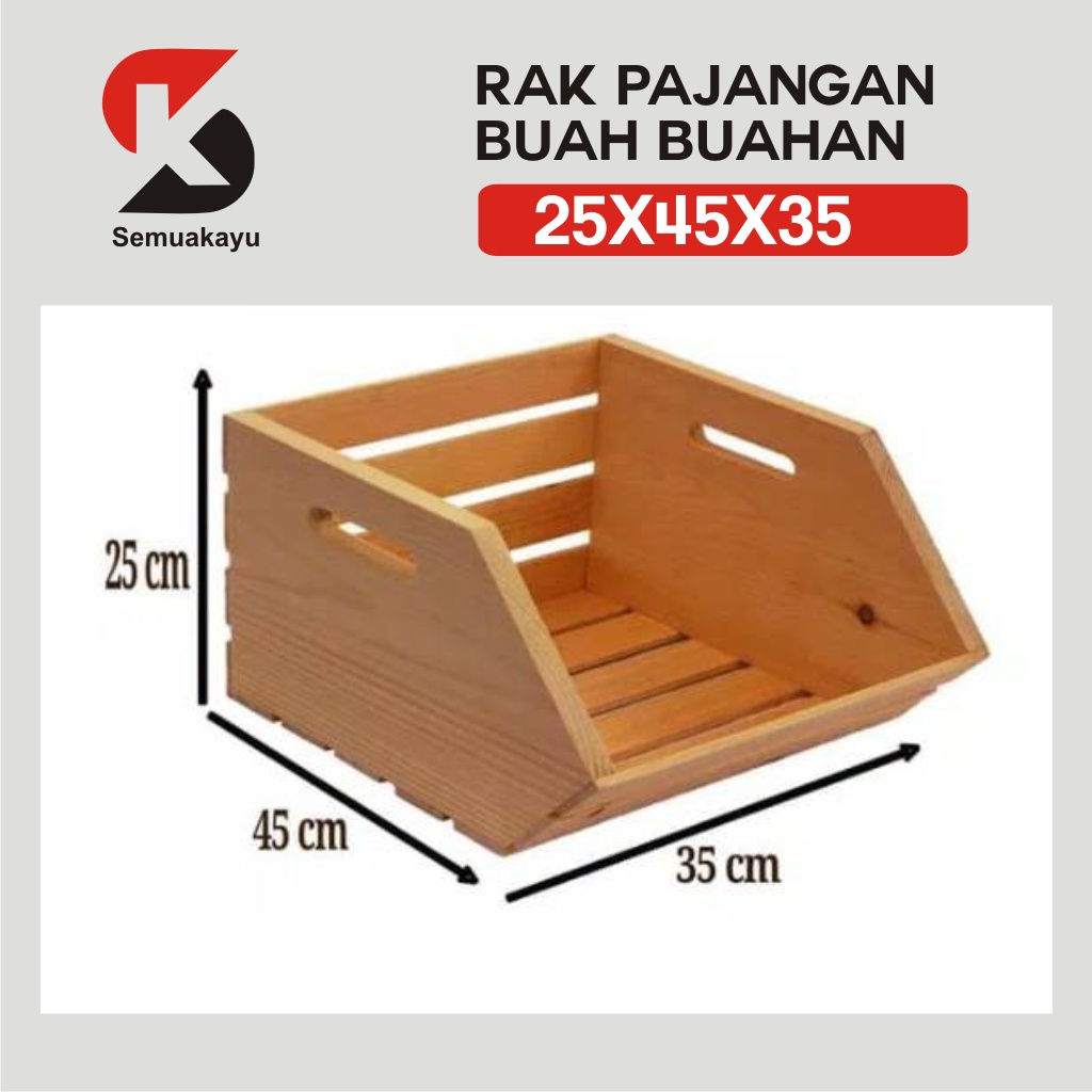 Jual Rak Pajangan | Etalase buah buahan sayuran Kayu aesthetic ...