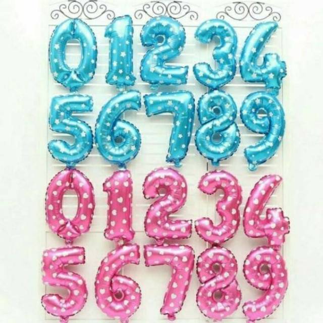 Jual Balon foil angka 0-9 (satuan / ecer) | Shopee Indonesia