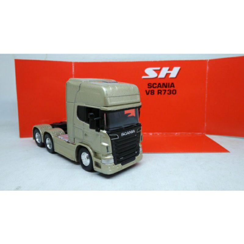 Jual diecast die cast Miniatur Mobil Truck scania V8 R730 1:64 | Shopee ...