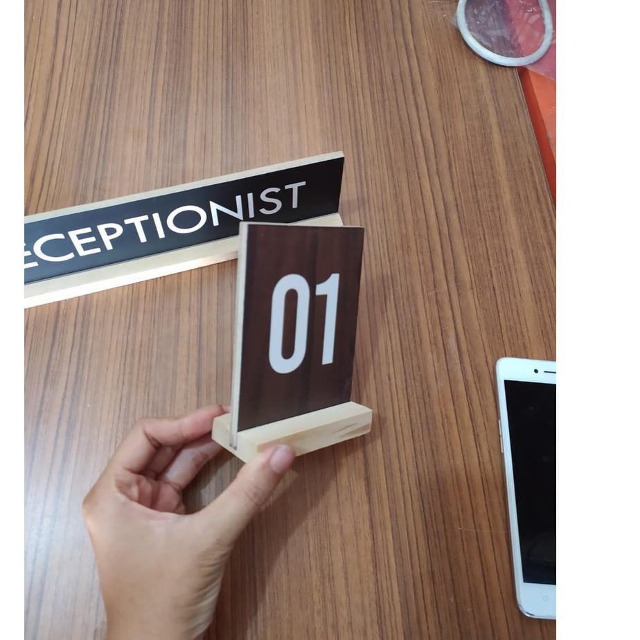 Jual BISA COD nomor meja - papan tanda nomor meja makan - sign angka ...