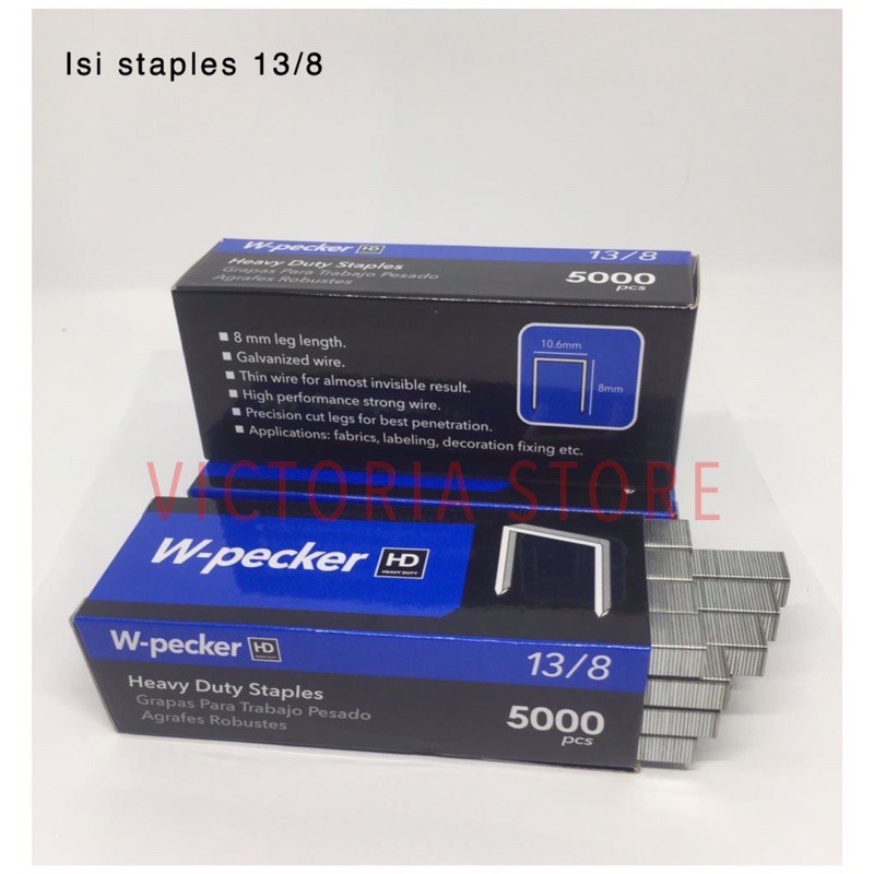 Jual ISI REFILL STAPLES TEMBAK 13/8 8mm // ISI STAPLES SOFA // ISI ...