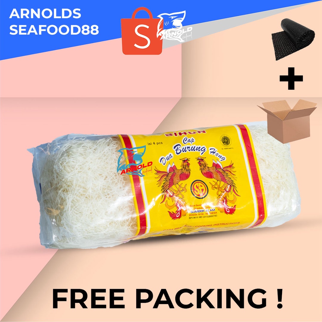 Jual Bihun Cap Dua Burung Hong 250g (free packing) | Shopee Indonesia
