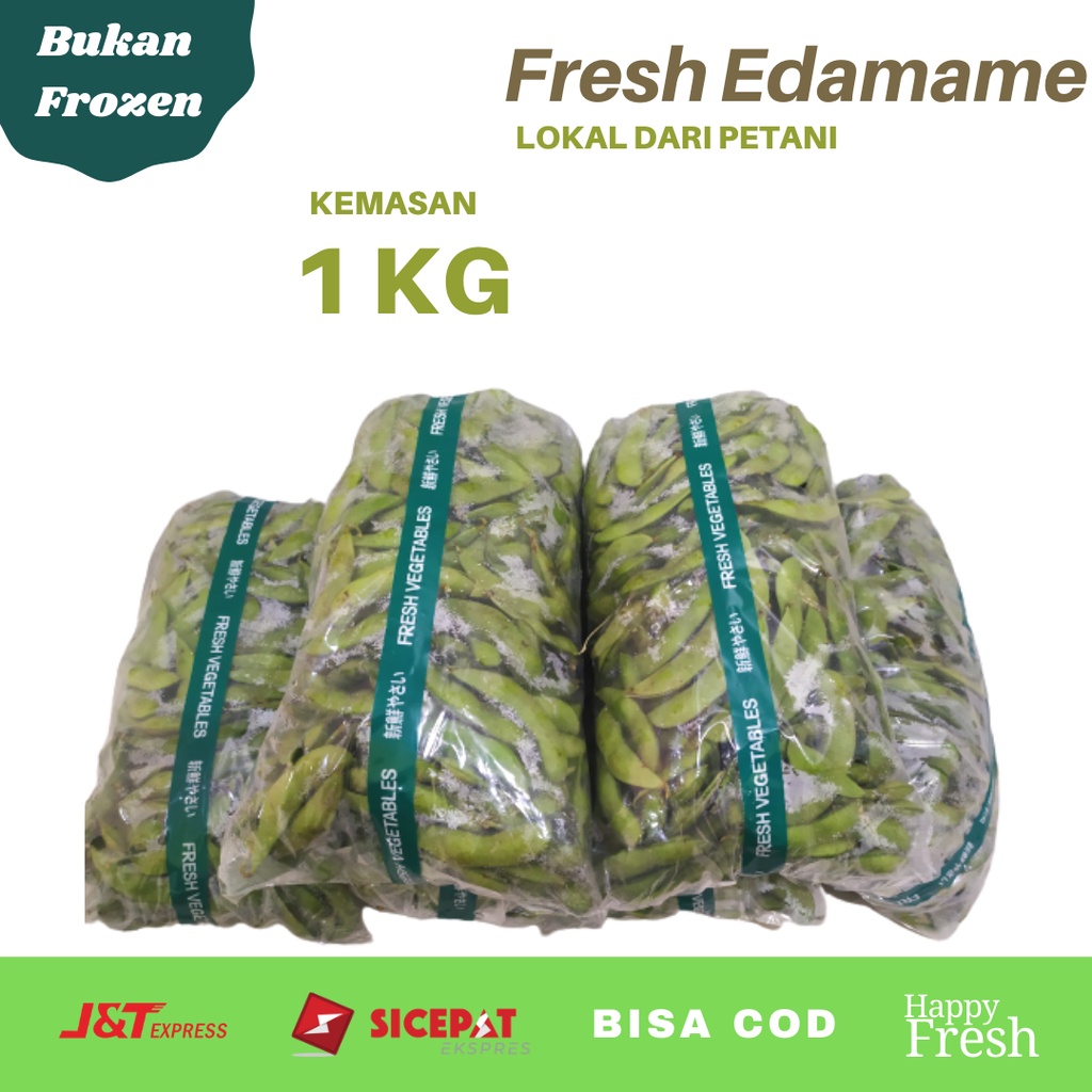 Jual Kedelai Edamame Fresh Malang 1Kg Kemasan | Shopee Indonesia