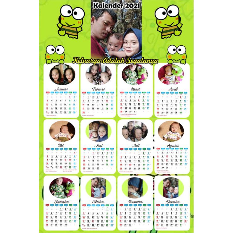 Jual POSTER KALENDER FOTO 2021 {CUSTOM} | Shopee Indonesia
