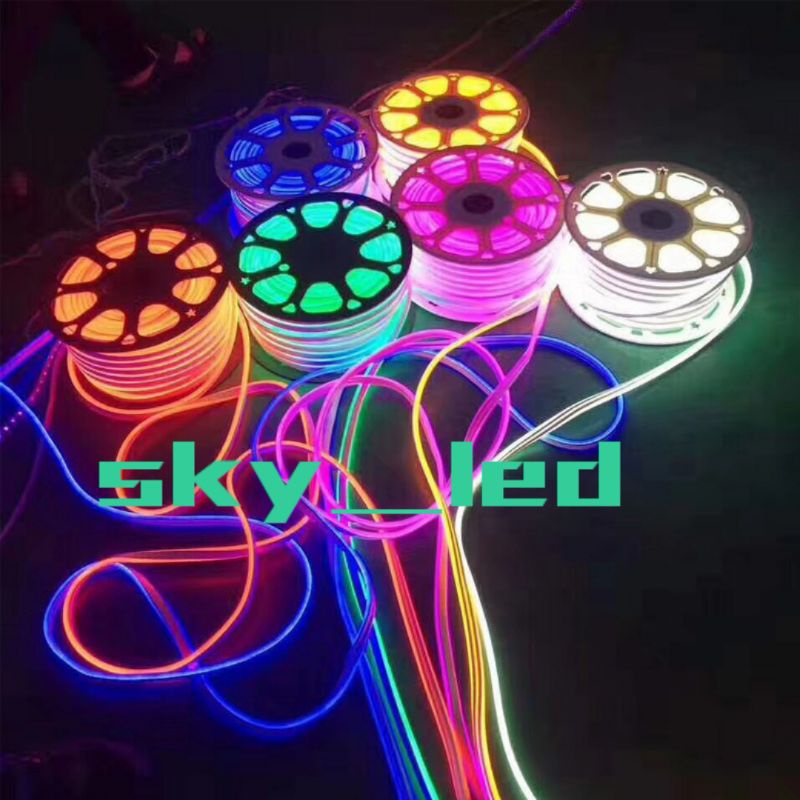 Jual Paket Lampu Neon Flex 220v 1m 2m 3m 4m 5m 5 meter Led Selang ...