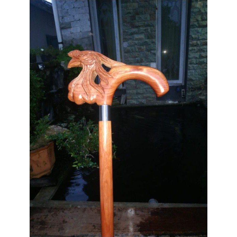 Jual Tongkat jalan Antik kayu nagasari full galih | Shopee Indonesia