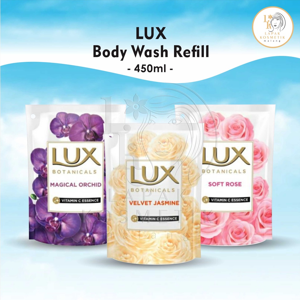 Jual LUX BODYWASH REFILL 450ml | LUX SABUN MANDI CAIR REFILL | Shopee Indonesia
