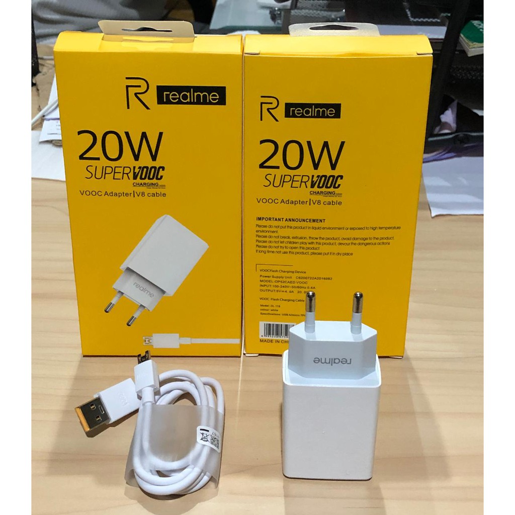 Jual [ORIGINAL] Charger Realme 20W Flash Charging Micro USB | Shopee ...