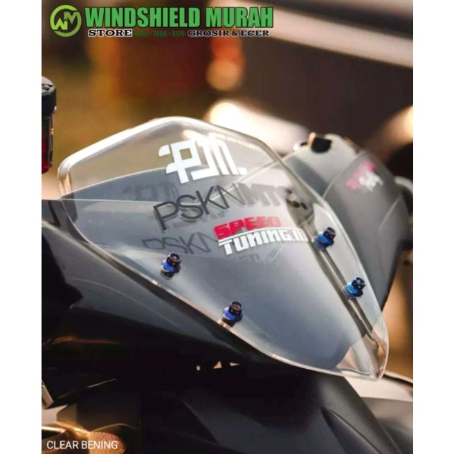 Jual Windshield Aerox Model Standar Bening Yamaha New Aerox Standard ...