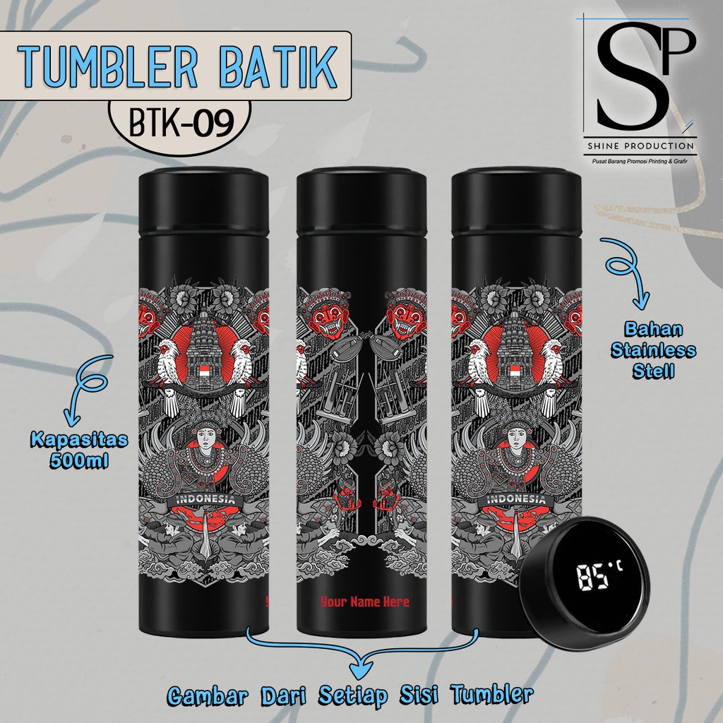 Jual Botol Minum Motif Batik Tumbler Batik Indonesia | Shopee Indonesia
