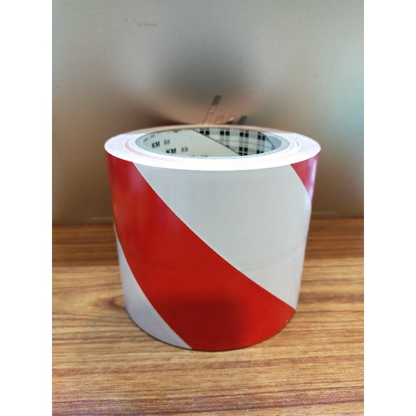 Jual floor Marking Tape Police line Tape - Brigade Tipe Merah-Putih ...