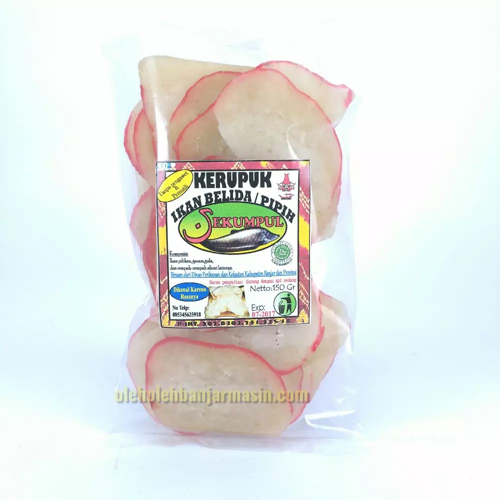 Jual Kerupuk Ikan Pipih/Belida Sekumpul Oleh Oleh Banjarmasin ...