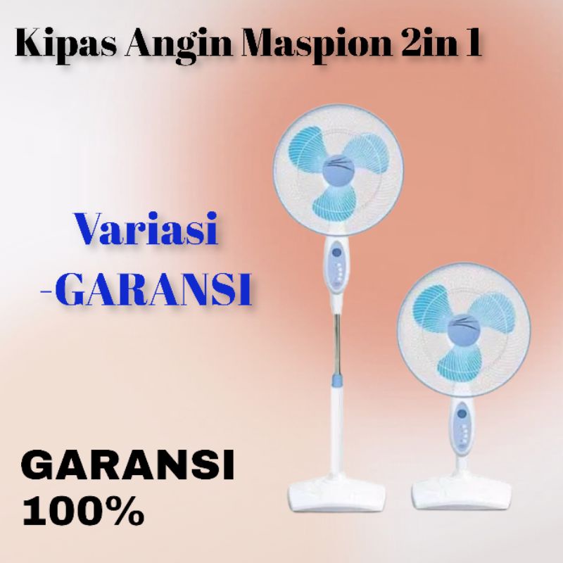Jual Kipas Angin Maspion Berdiri/Stand Fan + Kipas Meja 2in 1 16 inch ...