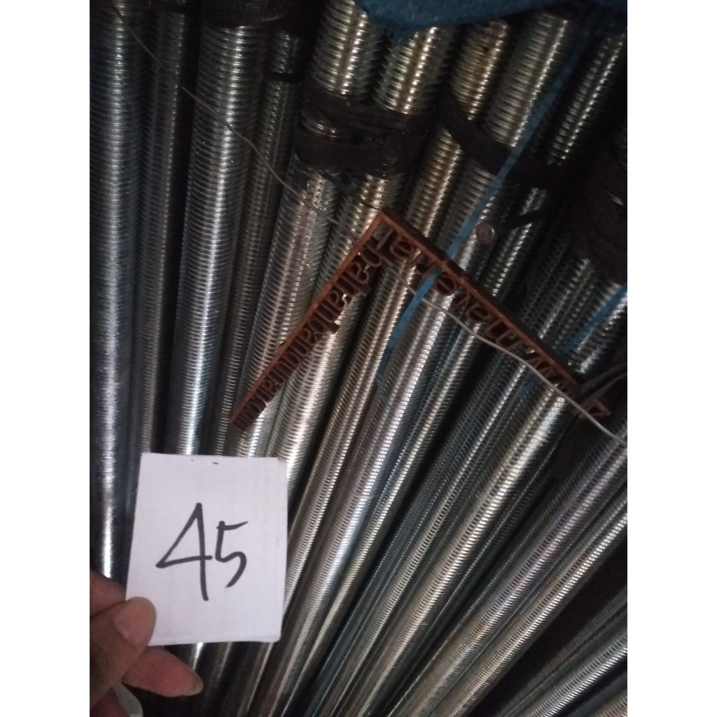 Jual asdrat m 36 x 1 meter baut besi batang panjang putih long thread ...