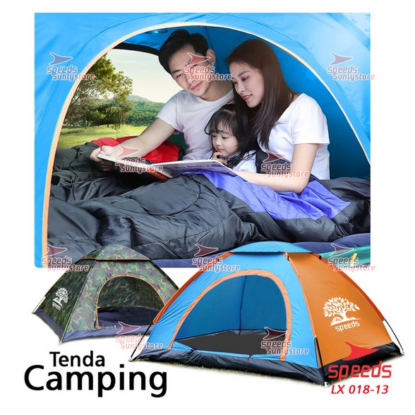 Jual TENDA CAMPING SPEEDS LX018-13 tidak OTOMATIS 200cm x 150cm x 110cm ...