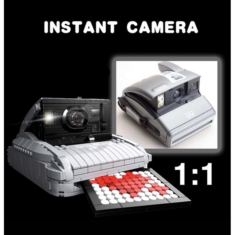 Jual NANO BLOCKS / LEGO BLOCKS POLAROID INSTANT CAMERA REAL SIZE 1:1 ...