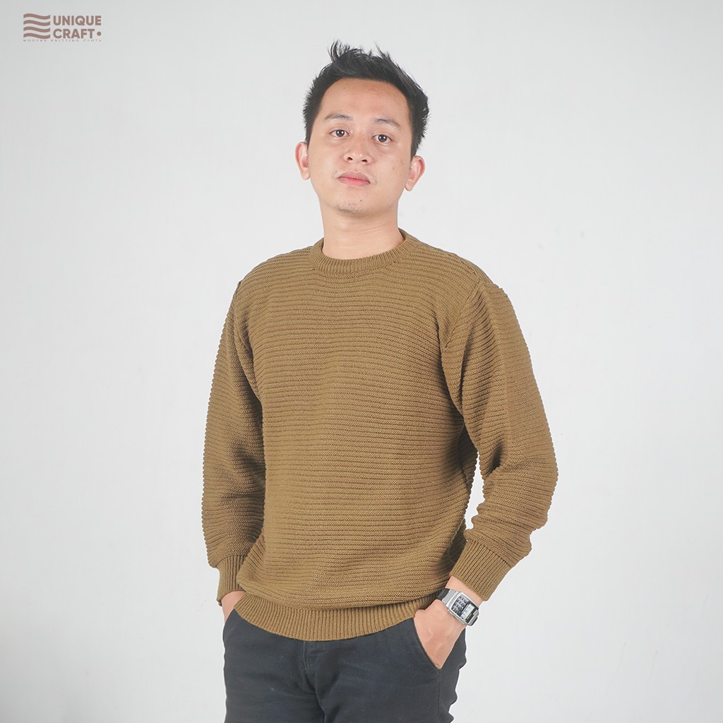 Jual Unique Craft - Stripe Man Crewneck Sweater - Crewneck Sweater ...