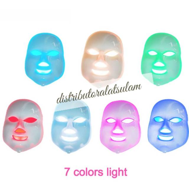 Jual LED THERAPY TOPENG FACE MASK LED LIGHT SINAR TOPENG MASK/ MASKER SINAR TOPENG/ MASKER ...