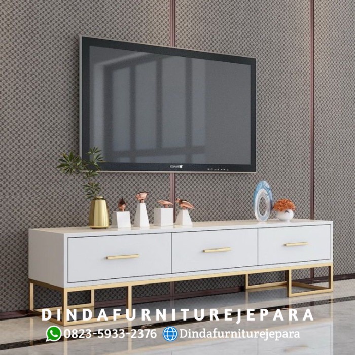 Jual CREDENZA MINIMALIS TV - MEJA TV MODERN KAKI BESI - MEJA TV ...