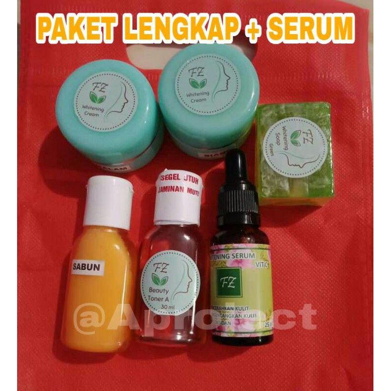 Jual READY STOCK||CREAM FZ ORI BPOM PAKET LENGKAL || CREAM FZ + SERUM ...