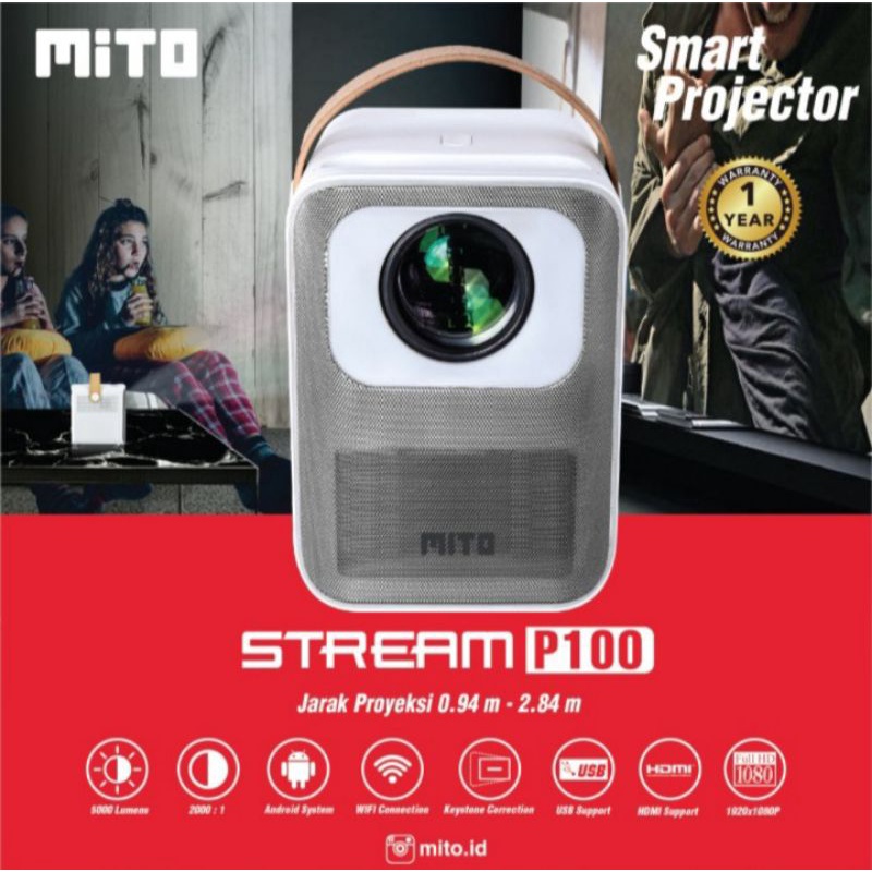 Jual Mito Smart Proyektor Stream P100 | Shopee Indonesia
