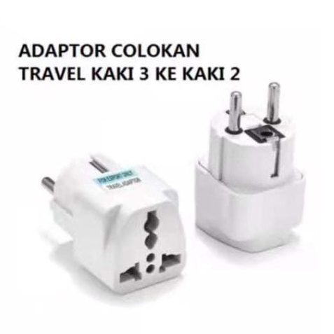 Jual Adaptor Charger Travel Kaki 3 Ke Kaki 2 Adaptor Steker Over Steker ...