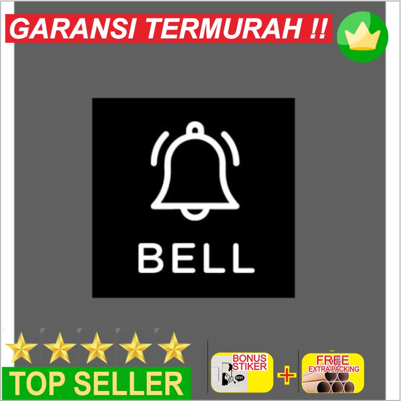 Jual Murah Custom tanda bell dengan LED ukuran 12x12cm - Dengan LED Elegan | Shopee Indonesia