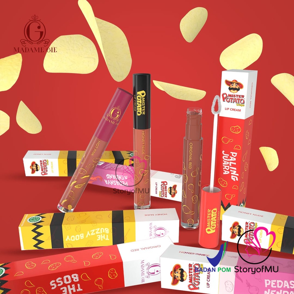 Jual ️ StoryofMU ️ MADAME GIE x Mister Potato Lip Cream - Makeup ...