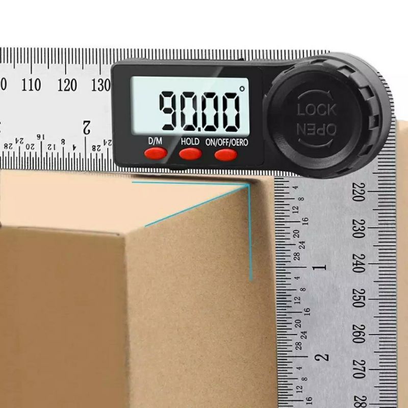 Jual Penggaris Siku Sudut Digital Multifungsi Inclinometer Goniometer Angle Ruler 200mm | Shopee ...