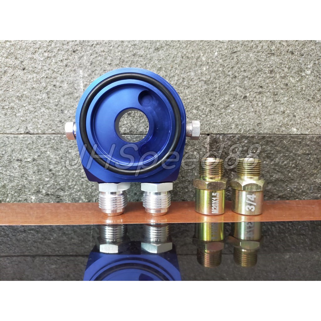 Jual Engine Oil Filter Pressure Cooler Sensor Gauge Attachment Adapter ...