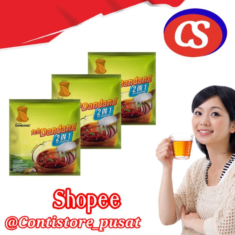 Jual Teh Cap Dandang 2in1 Teh Celup + Gula Tebu - Teh Dandang Celup ...