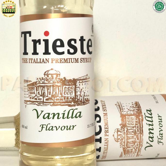Jual TRIESTE SYRUP RASA VANILLA - SIRUP PREMIUM 650ML | Shopee Indonesia