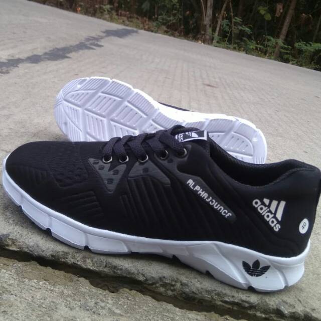 Jual Sepatu running adidas alphabounce hitam | Shopee Indonesia