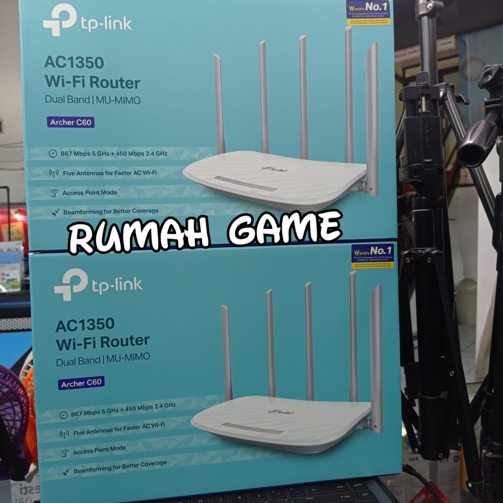 Jual Wifi Router TP Link Archer C60 AC1350 TpLink Wireless Dual Acces ...
