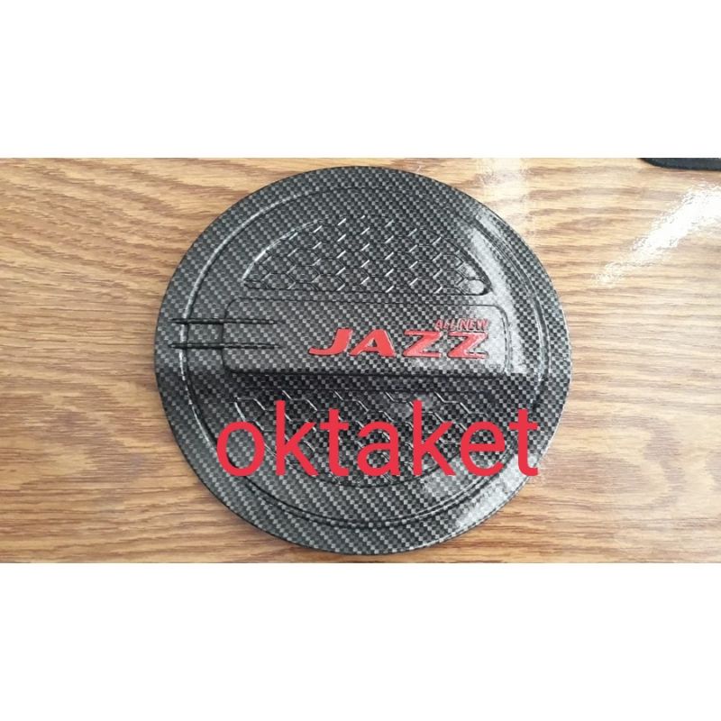 Jual tank cover all new jazz 2007-2011 carbon tulisan merah | Shopee ...