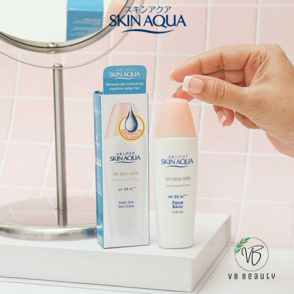 Jual Skin Aqua UV Mild Milk Spf 25 PA++ 40gr | Shopee Indonesia