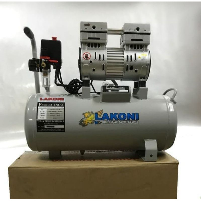 Jual Kompresor Lakoni Fresco 130X Oilless Silent Tanpa Oli Garansi ...