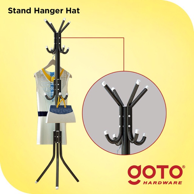 Jual Stand Hanger Gantungan Baju Pakaian Topi Tiang Berdiri Modern ...