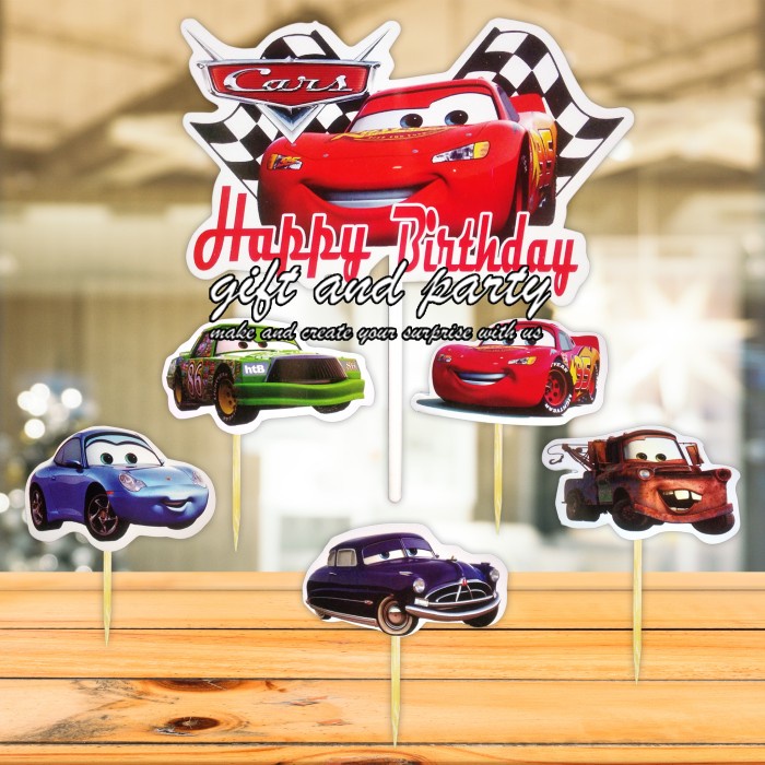 Jual Cake Topper Cars / Topper Cake Cars / Topper Cup Cake Mq Queen ...