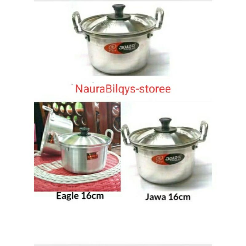 Jual panci mini alumunium panci masak panci saji uk 16 cm / panci jawa ...