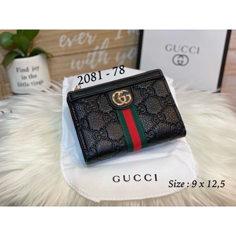 Jual ANEKA DOMPET LIPAT PENDEK BRANDED FREE BOX (gucci, mk, lv ...