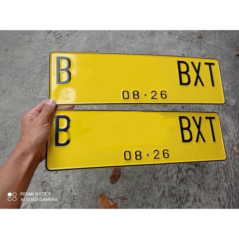 Jual Plat Nomor Kuning Untuk Angkutan Umum , Dengan Model Standar ...