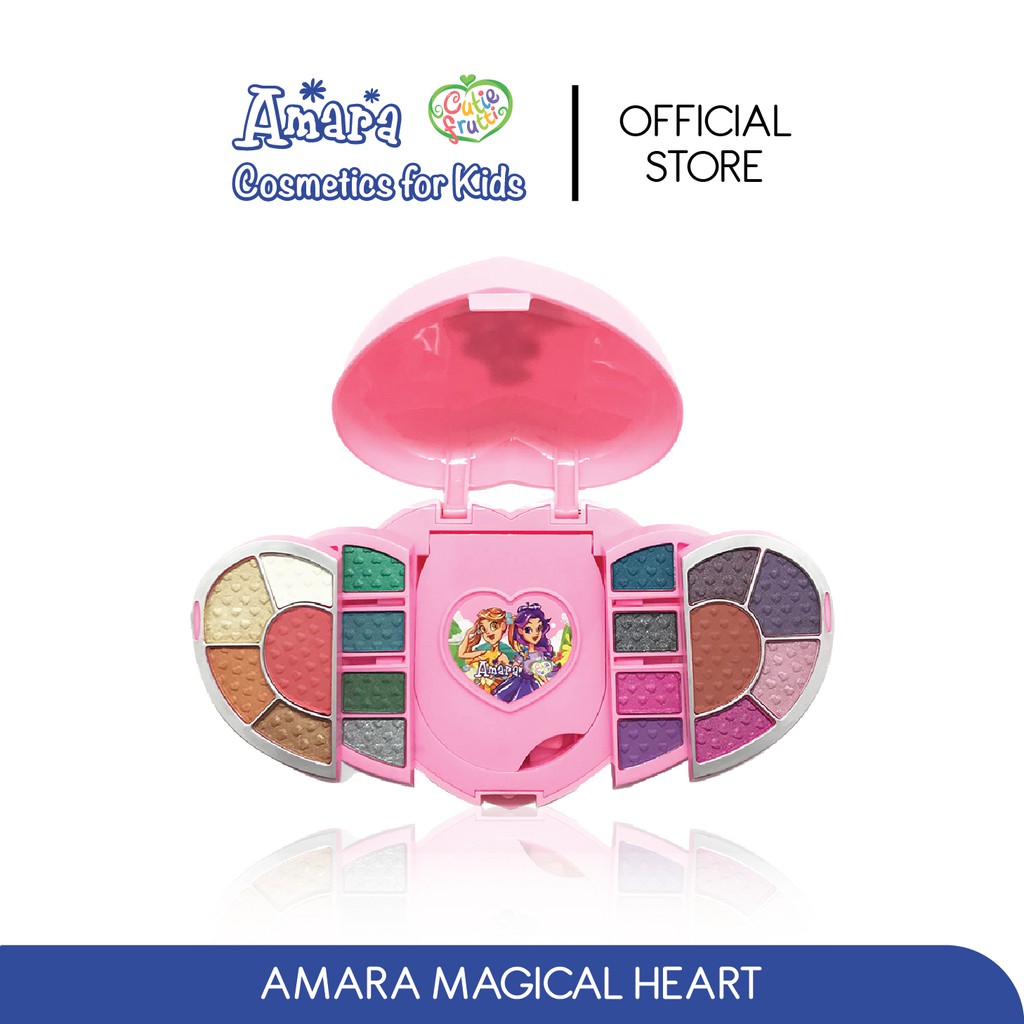 Jual Amara Magical Heart Makeup For Kids / Makeup anak BPOM / Mainan ...