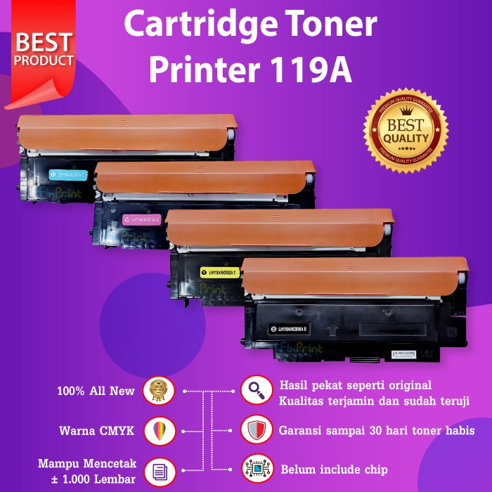 Jual Cartridge Toner Compatible 119A W2090A W2091A W2092A W2093A ...