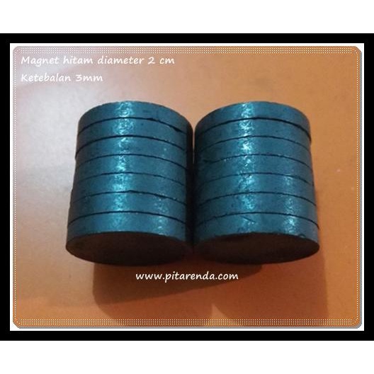 Jual Mgnt-02 : Magnet Bulat Hitam Diameter 1,5Cm (Per Buah) | Shopee ...