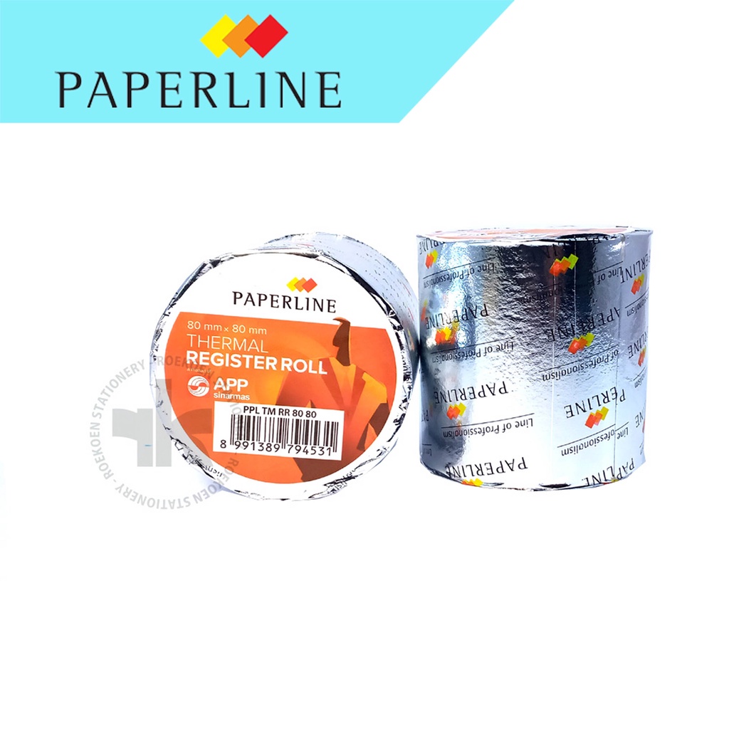 Jual Paperline Kertas Kasir Thermal - 80x80 (/ roll) | Shopee Indonesia