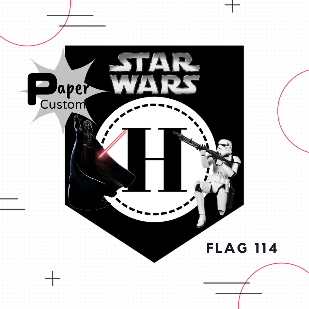 Jual BUNTING FLAG CUSTOM TEMA STAR WARS | Shopee Indonesia