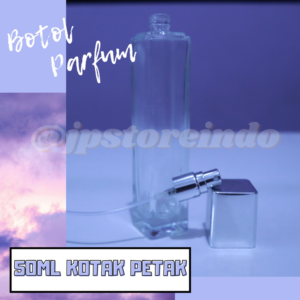 Jual Botol Parfum 50ml KOTAK PETAK OOB // BOTOL PARFUM SPRAY PER 6 PCS ...