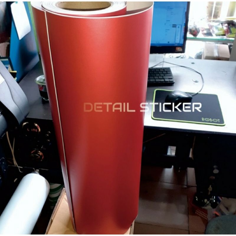 Jual Sticker Stiker Skotlet Merah doff satin Scoopy PCX matte red ...