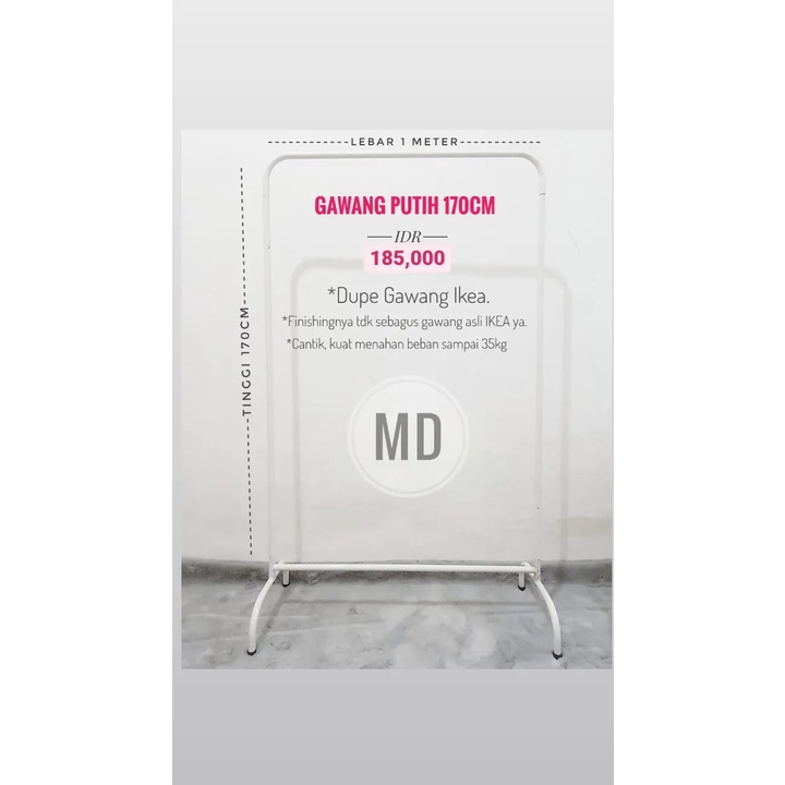 Jual Gawang putih 170cm | COD | Shopee Indonesia